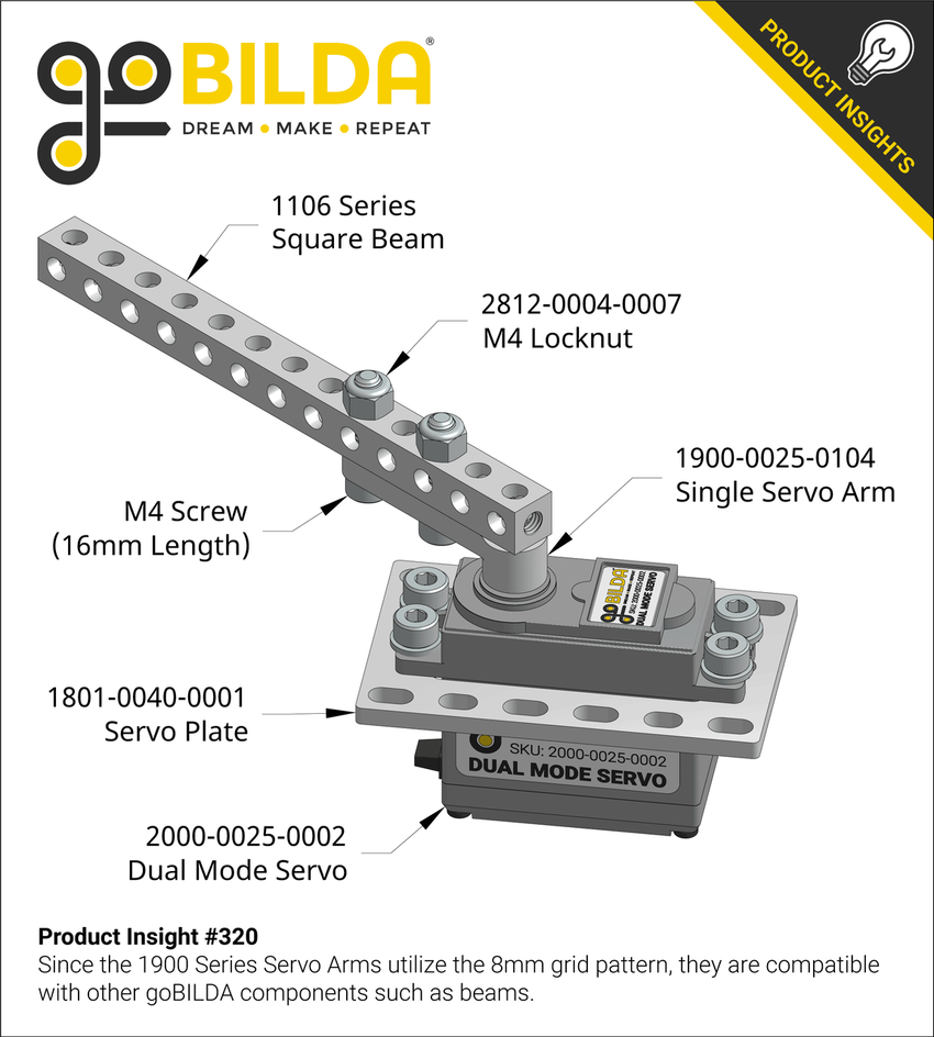 2000 Series Dual Mode Servo 25 2 Torque Gobilda